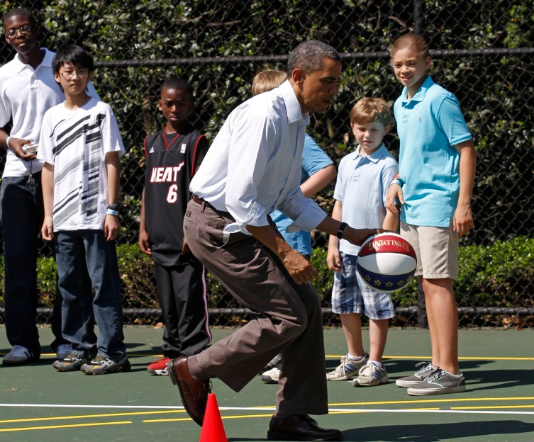 Barack Obama Not Good at Basketball Today | TIME.com